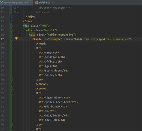 hey there i am trying to integrate datatable with vuejs from past 3