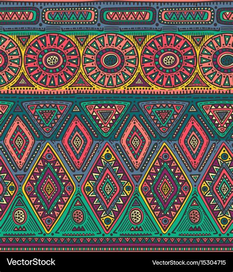 Seamless Pattern For Tribal Design Ethnic Vector Image