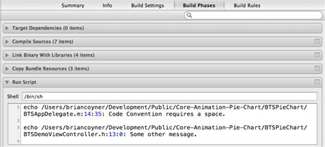 xcode run scripts brian coyner