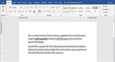java program to extract paragraphs from a word document geeksforgeeks