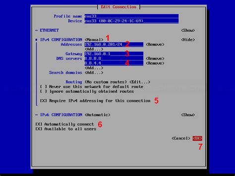configure static ip address on centos 7