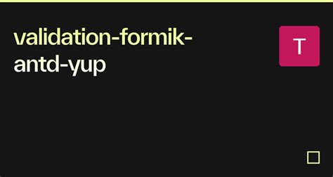 validation formik antd yup codesandbox