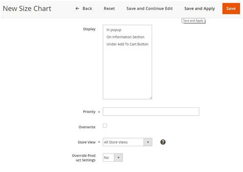 magento 2 size chart extension size guides popup templates
