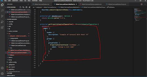 step by step guide to create a carousel with reactjs and sharepoint list