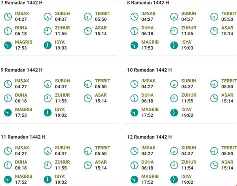 Jadwal Imsakiyah Ramadhan 1442 H 2021 Bingung