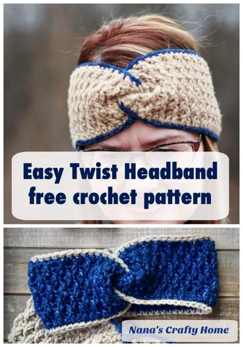 Easy Twist Crochet Head Wrap Ear Warmer Free Crochet Pattern