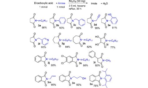 Scheme 3 Substrate Scope For Imidation Of Succinic Anhydride With
