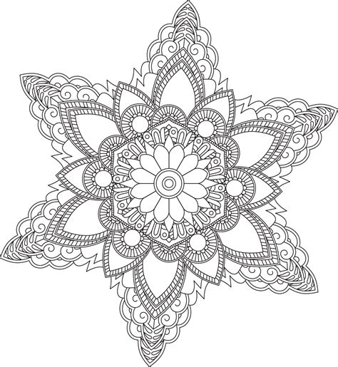 Coloring Pages Adults Mandala Photos
