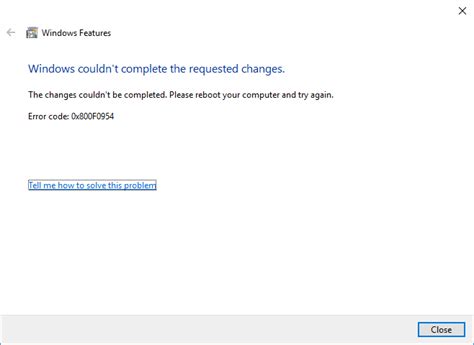 [fix] error 0x800f0954 installing framework 3 5 or any optional