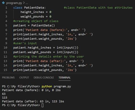 [solved] 5 5 2 declaring a class declare a class named patientdata
