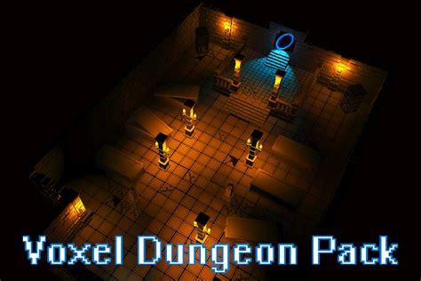 voxel dungeon pack 3d dungeons unity asset store