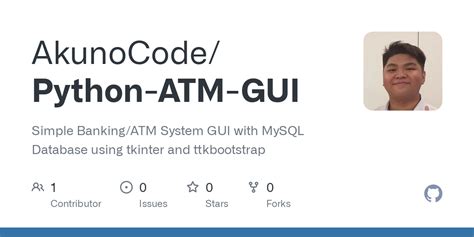github akunocode python atm gui simple banking atm system gui with