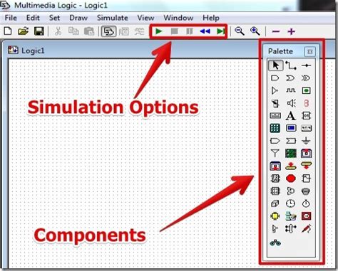 design and simulate digital circuits using multimedia logic