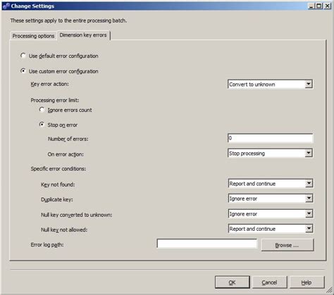 configuring the analysis services processing task in sql