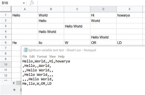 variable text setting to ignore empty lines during align lightburn