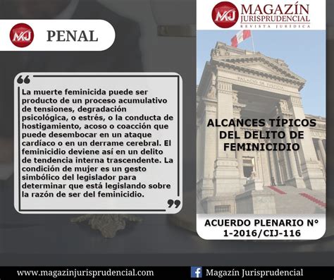 Alcances TÍpicos Del Delito De Feminicidio Noticias E Información