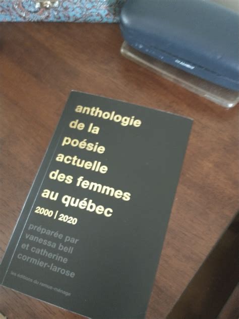 Anthologie De La Poésie Actuelle Des Femmes Au Québec 2000 2020 Page