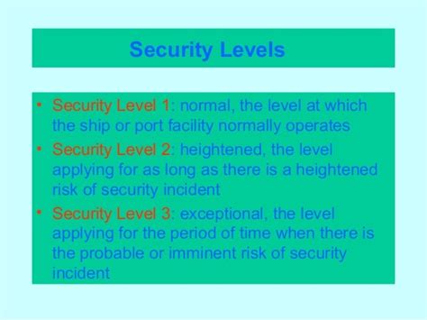b security levels