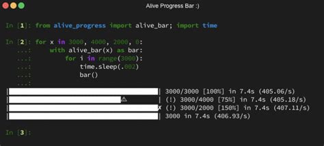 an animated and smart progress bar for python