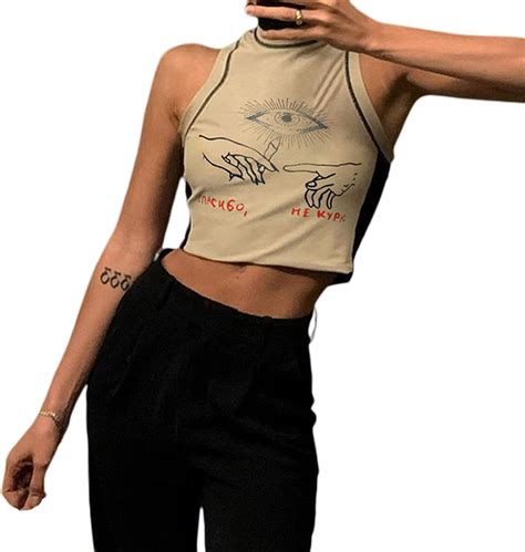 Damen Racerback Tank Tops Sexy Ärmellos Neckholder Crop Tops Mädchen