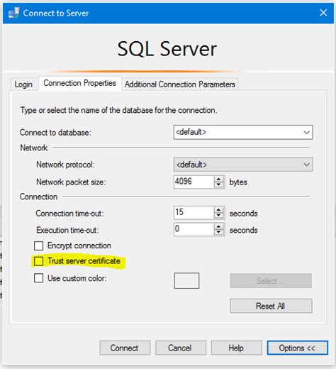 security how to configure encrypted sql server connections to prevent