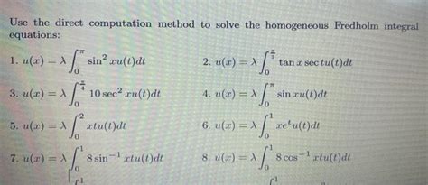 solved use the direct computation method to solve the