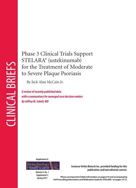 For The Treatment Of Moderate To Severe Plaque Psoriasis