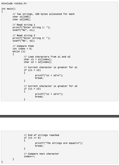 solved the following c program asks the user for two