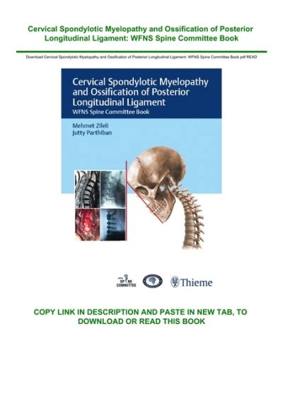 Download Cervical Spondylotic Myelopathy And Ossification Of Posterior