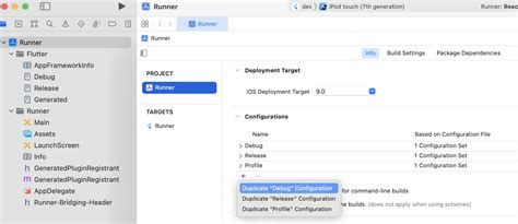 create flavors of a flutter app flutter