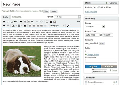 how to insert an image in movable type inmotion hosting