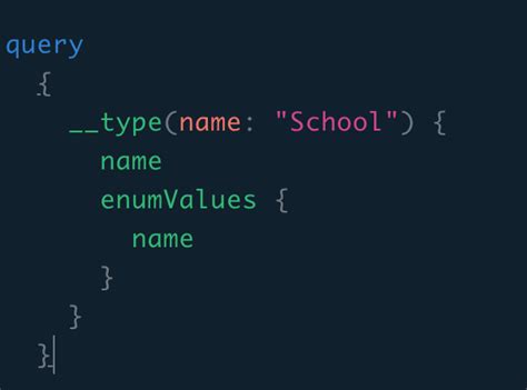 how to query enums with graphql using introspection dev