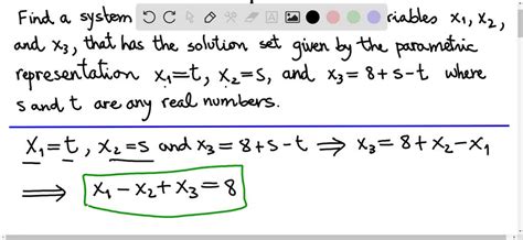 Solved Find A System Of Two Equations In Three Variables X1 X2 And
