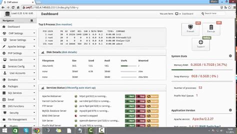 centos web panel how to enable csf firewall youtube