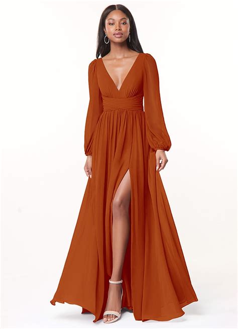 Orange Bridesmaid Dresses Azazie