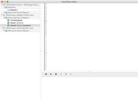 problem with visual basic editor on excel for mac 2016