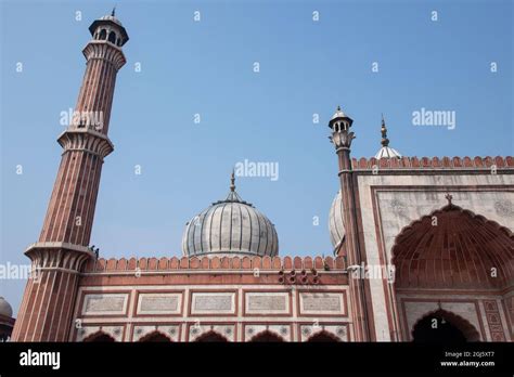 India Delhi Old Delhi Jama Masjid One Of The Largest Mosques In
