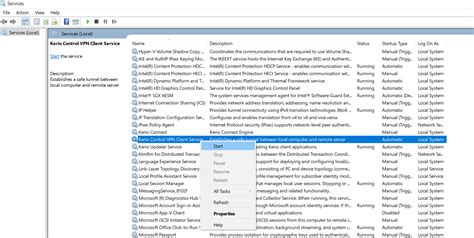 kerio vpn client service is not running on windows gfi support