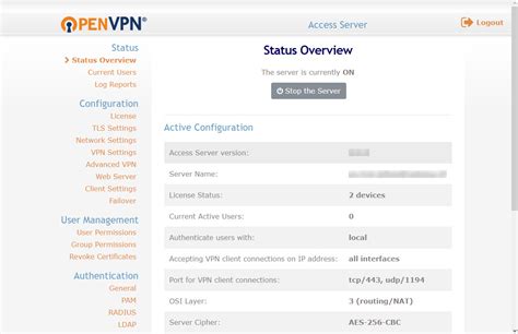 activating an openvpn license on the access server openvpn