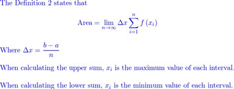 evaluate the upper and lower sums for f x 6 x {2} quizlet