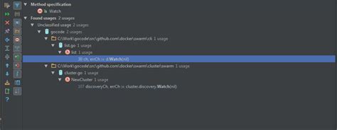 a trick of using find usages in intellij idea as go ide