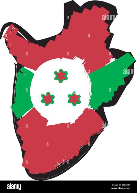 Burundi Map Flag Stock Vector Image And Art Alamy