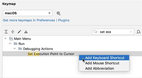 configure keyboard shortcuts intellij idea