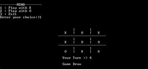 mini project in c tic tac toe game project in c c with source code