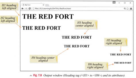 cbse notes for class 7 computer in action basic html tags cbse tuts