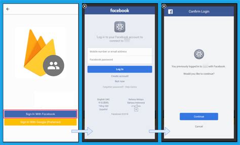 firebase auth using facebook log in in expo react native by melvin k