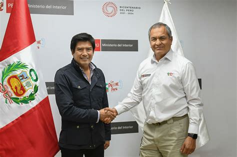 Ministro Del Interior Y Alcalde De Sjl Acuerdan Nuevas Acciones Para