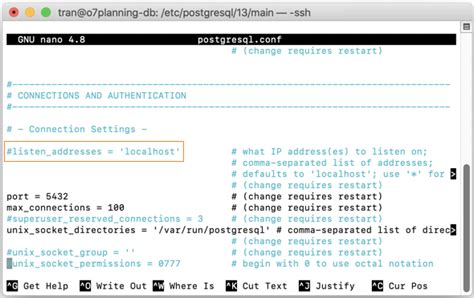 configure postgresql to allow remote connections