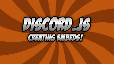discord js bot tutorials embeds ep 2 youtube