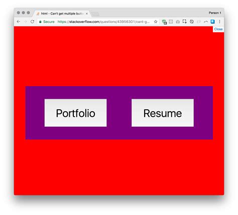 html can t get multiple buttons to simultaneously align horizontally